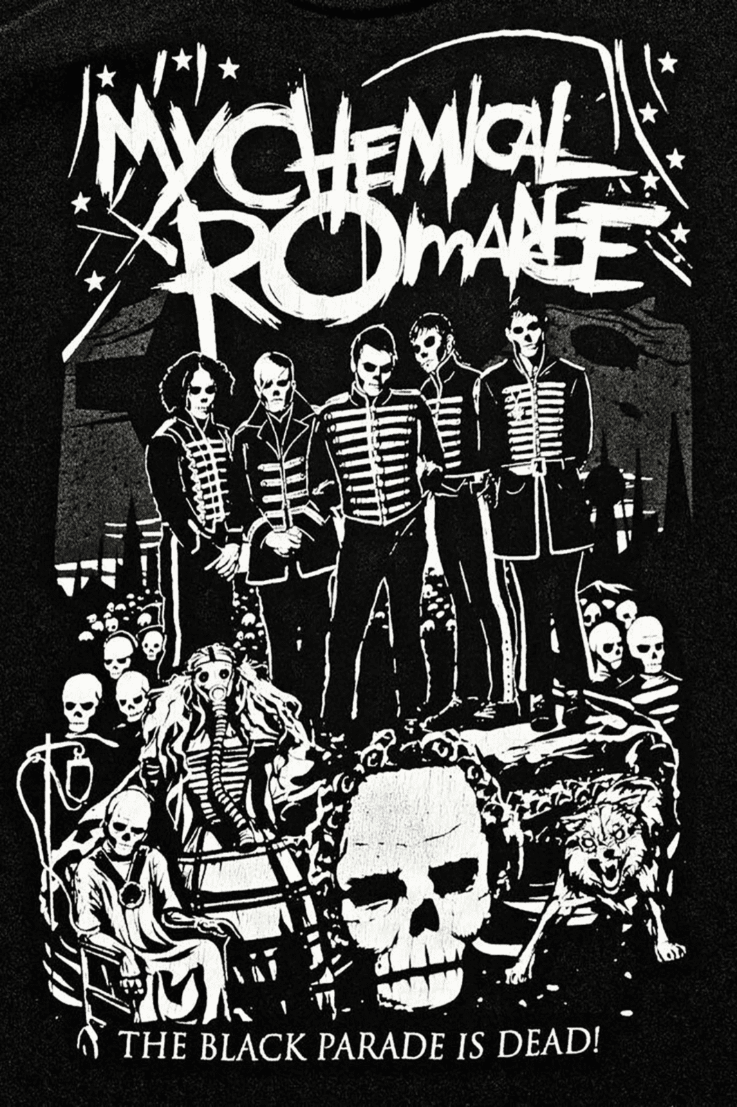 My Chemical Romance Poster 24x36 Emo Rock Band with Iconic Album Art ...
