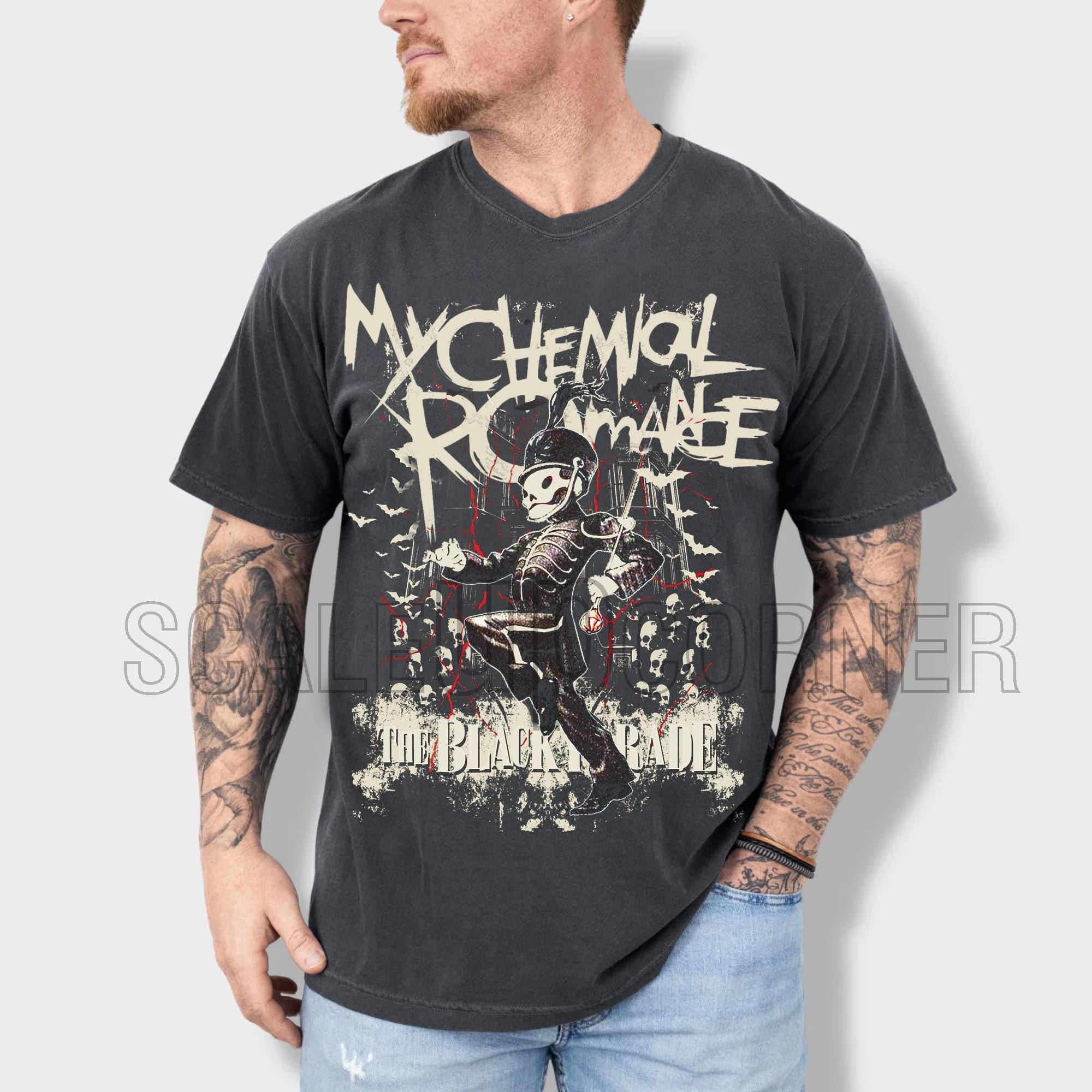 My Chemical Romance T-Shirt | 2025 Black Parade Tour MCR Band Tee | Emo Rock Merch for Fans ...