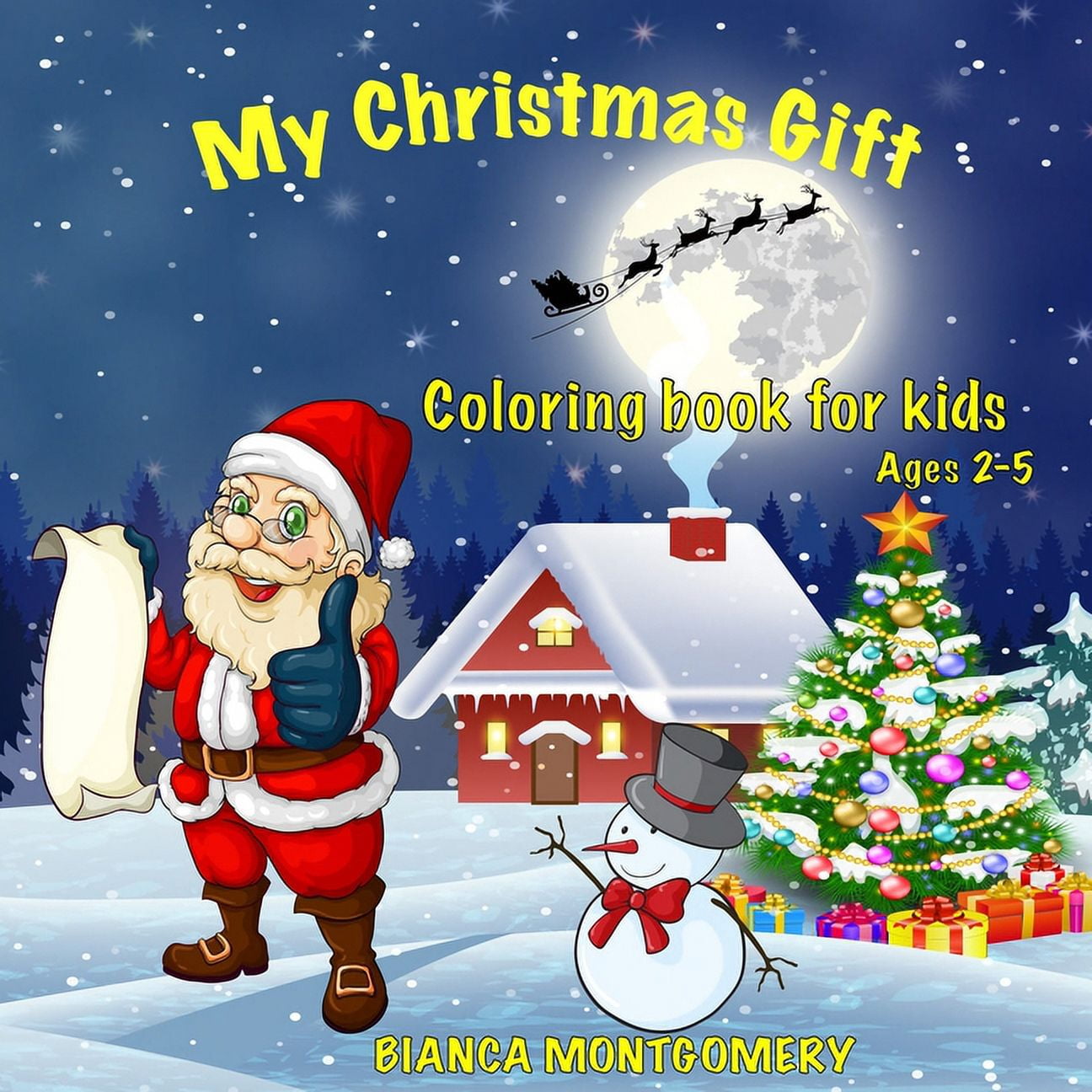 My Christmas Gift-Coloring Book For kids Ages 2-5 - Walmart.com