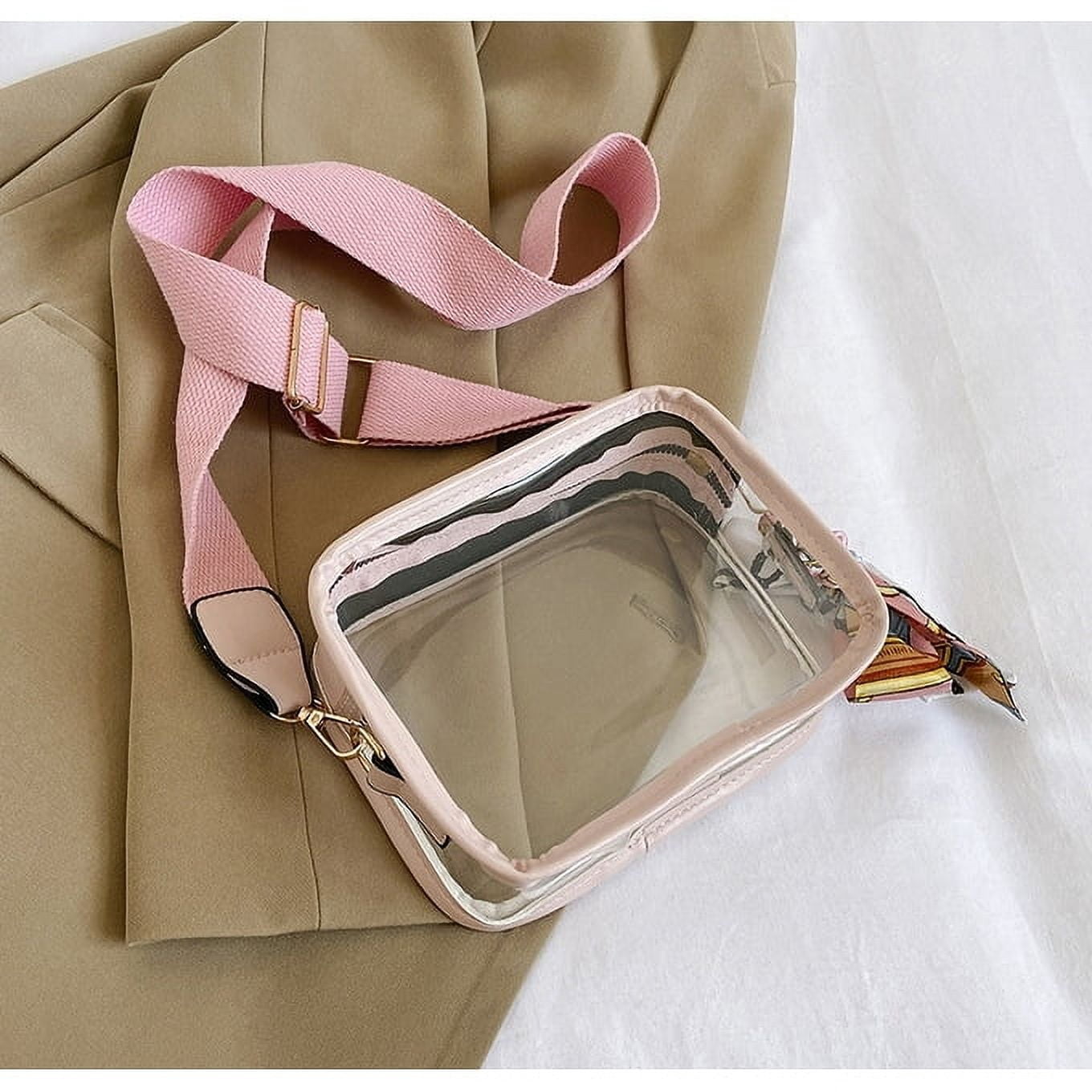 My Clarissa Clarissa - Clear Crossbody Bag Pink - Walmart.com