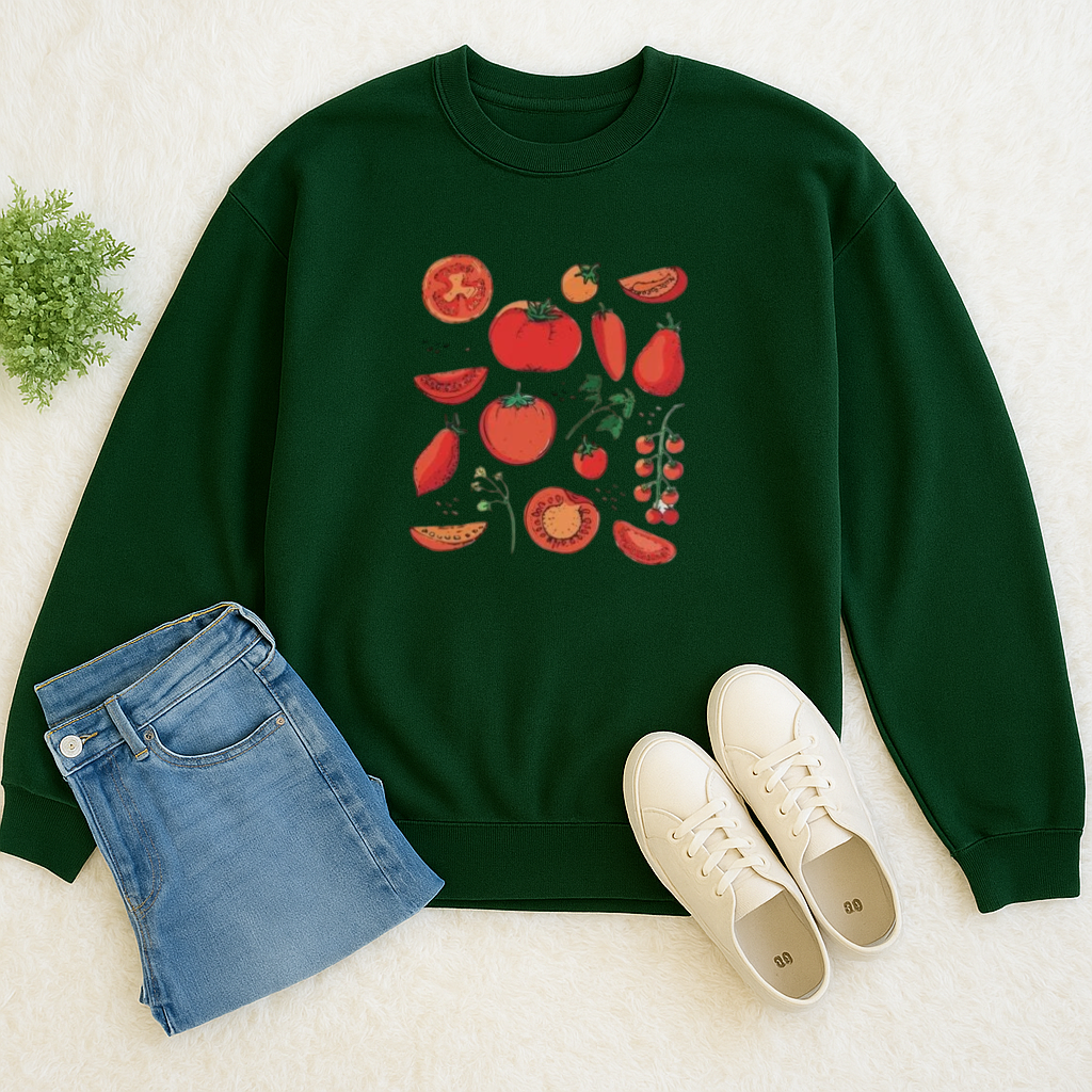 My Cool Tomato Illustrations Pattern for a Garden Food Fan Style ...