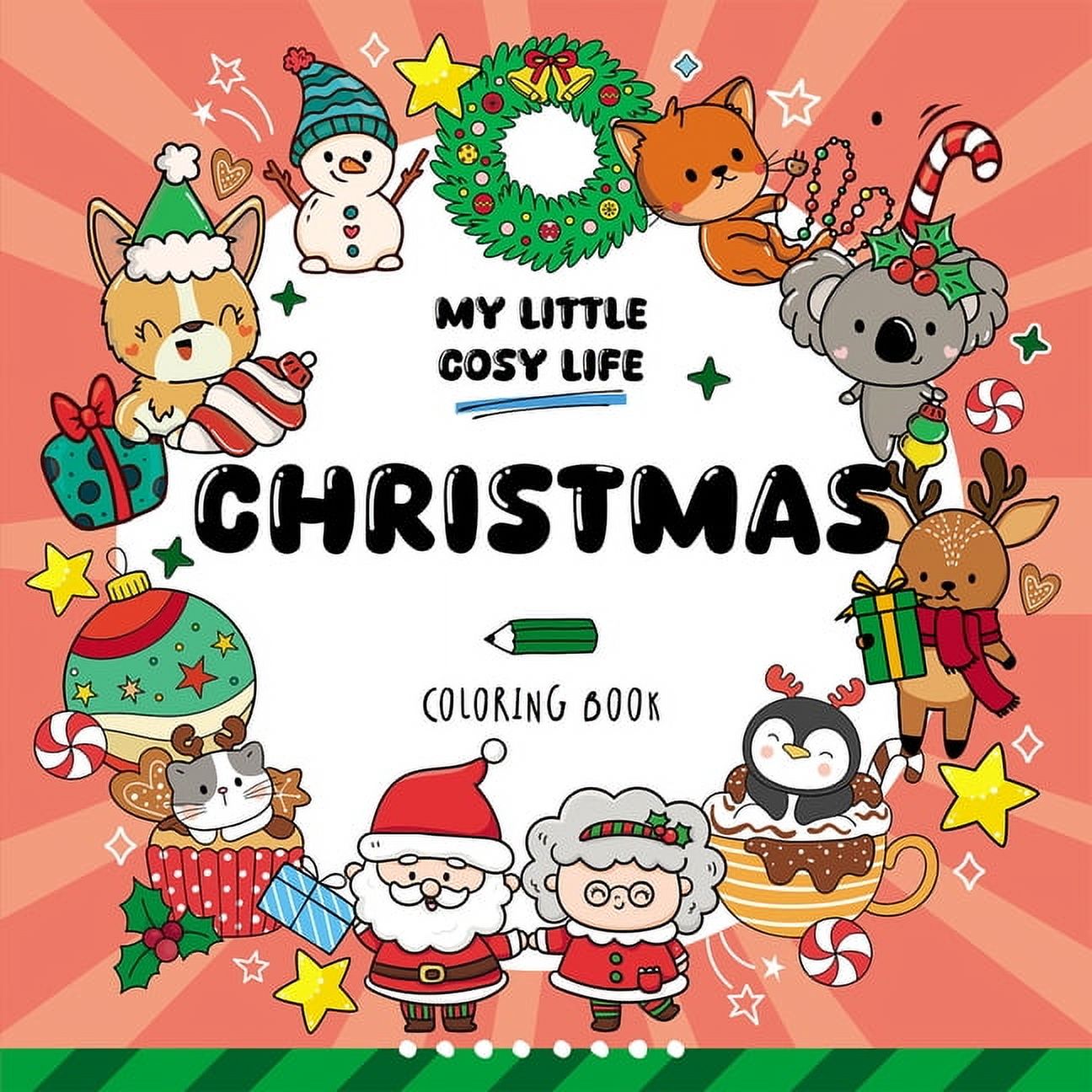 My Little Cozy Life Christmas: Coloring Book, (Paperback) - Walmart.com