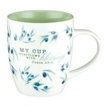 Overflows With Blessings Psalm 23:5 Ceramic Christian Coffee Mug for ...