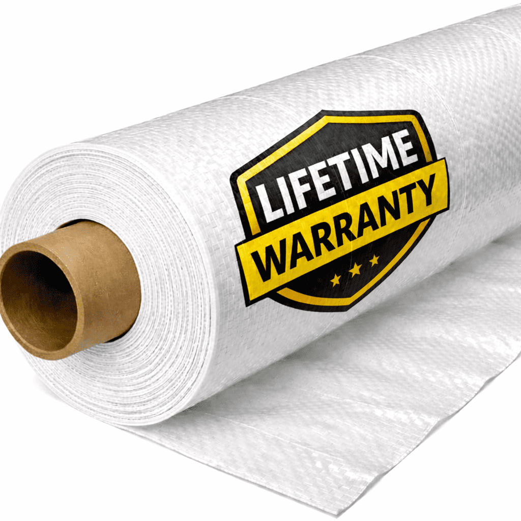 My DIY Center WhiteCap Pure White 4 ft x 200 ft, Cross Woven ...