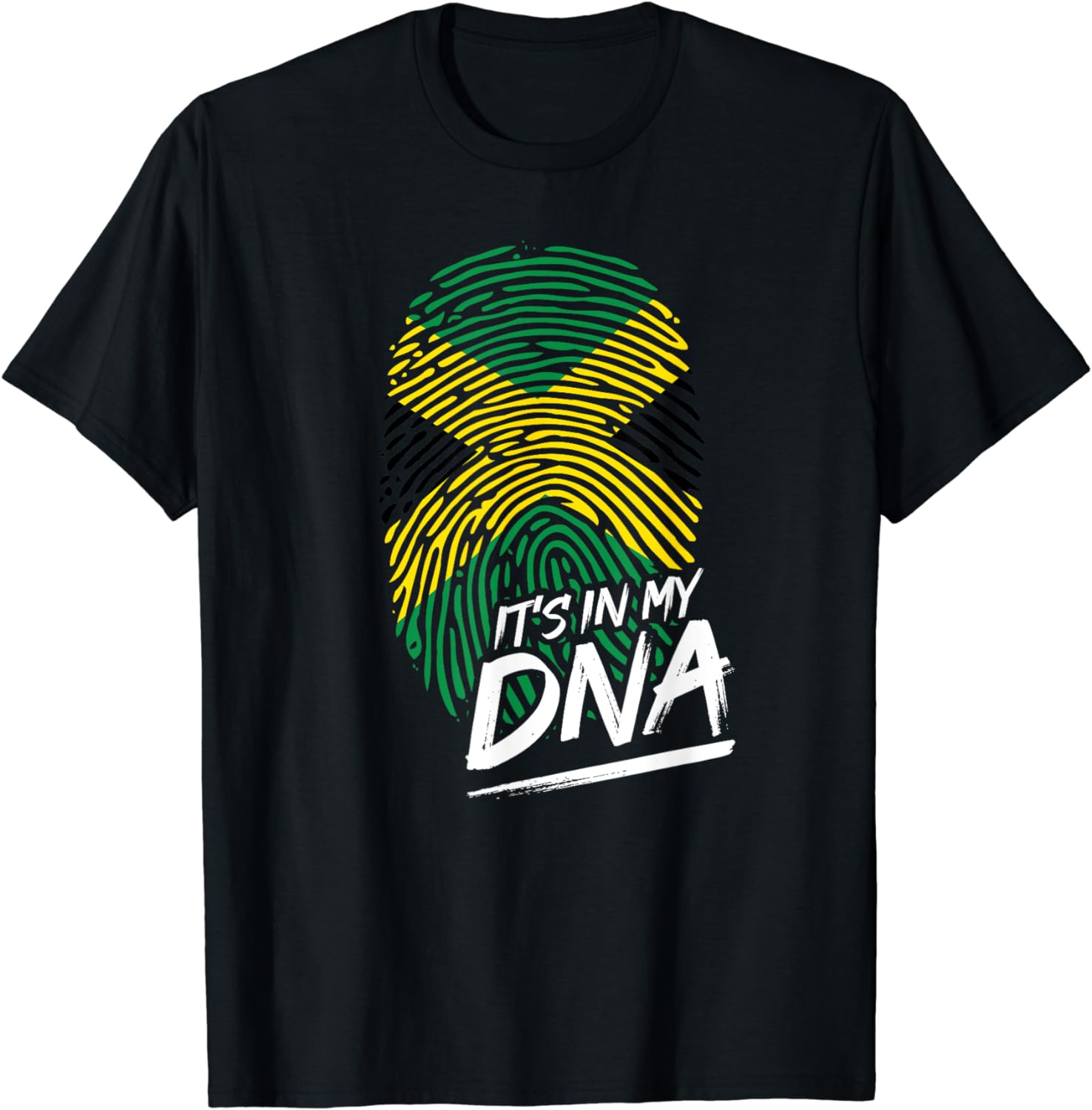 My DNA Jamaica Fingerprint Jamaican Pride Heritage Festival T-Shirt ...