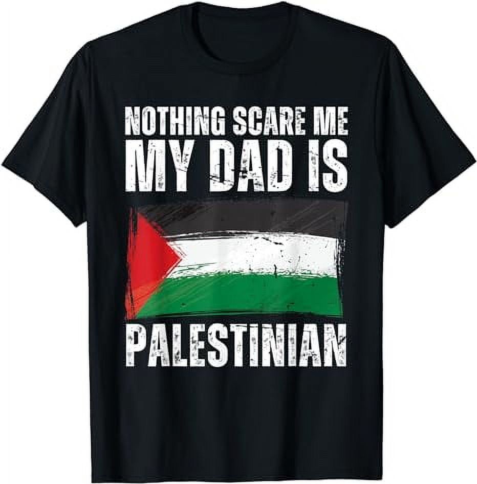 My Dad is Palestinian Palestine Pride Flag Heritage Roots T-Shirt ...