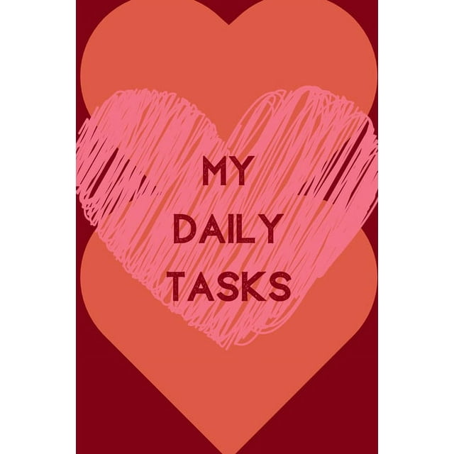 My Daily Tasks (6x9inch) : Daily Checklist; Organisational Checklist ...