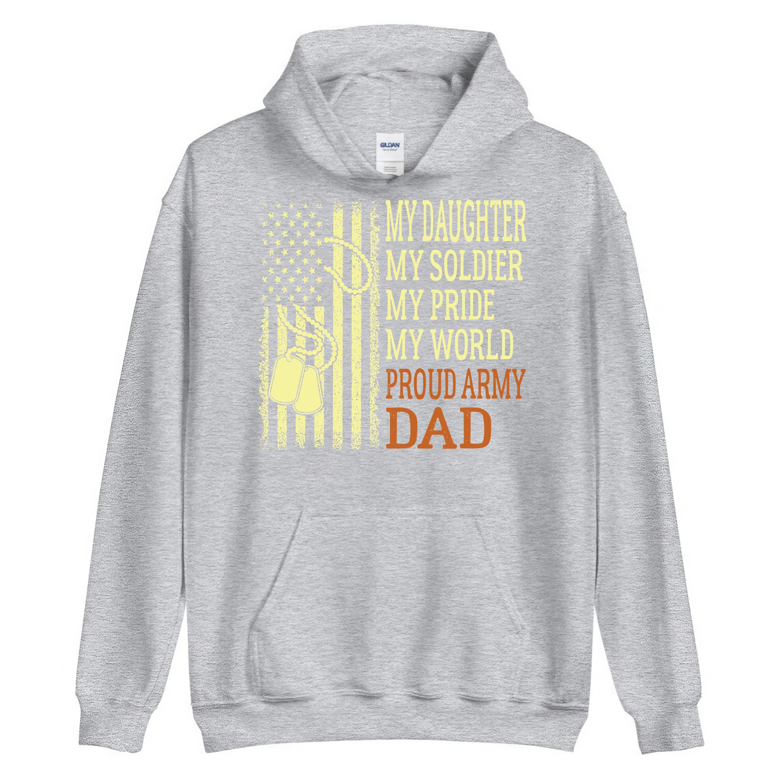 My Daughter My Soldier Proud Army Dad Pride Military Father Shirt ...