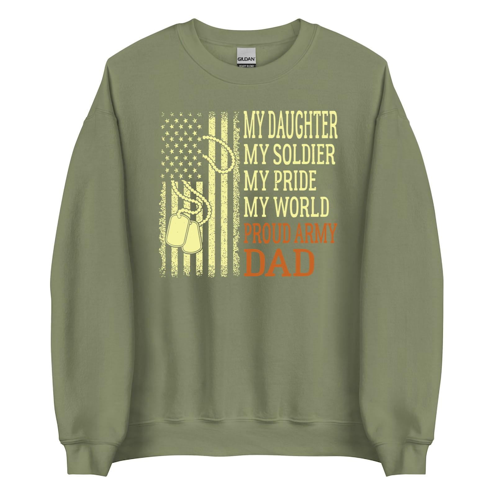 My Daughter My Soldier Proud Army Dad Pride Military Father Shirt ...