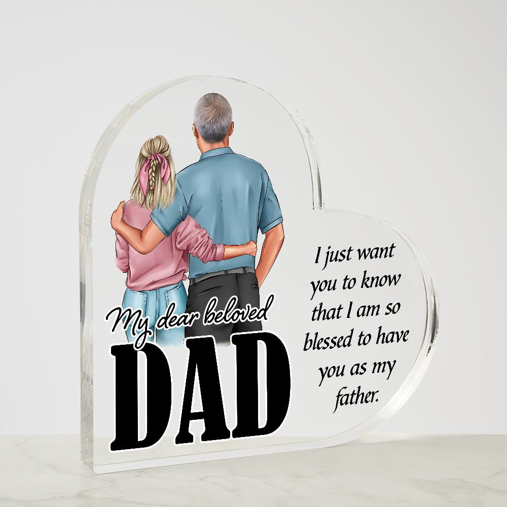 My Dear Beloved Dad Heart Plaque - Walmart.com