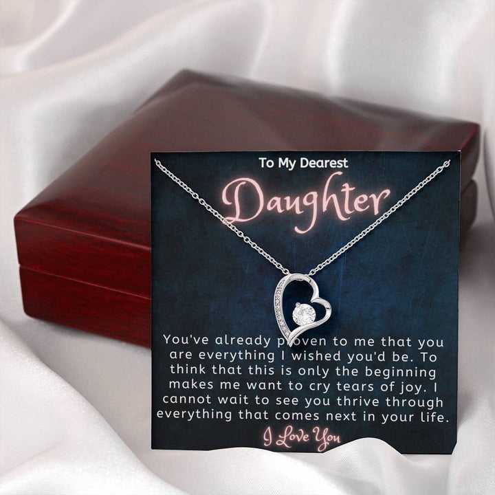 My Dearest Daughter Necklace | Graduation, Birthday, Sweet 16, 21st ...