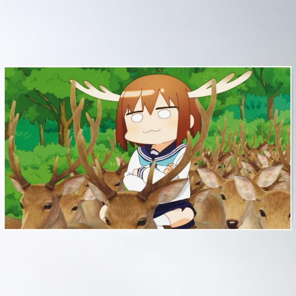 My Deer Friend Nokotan Chibi Poster Wall Art, Modern Wall Decor For ...