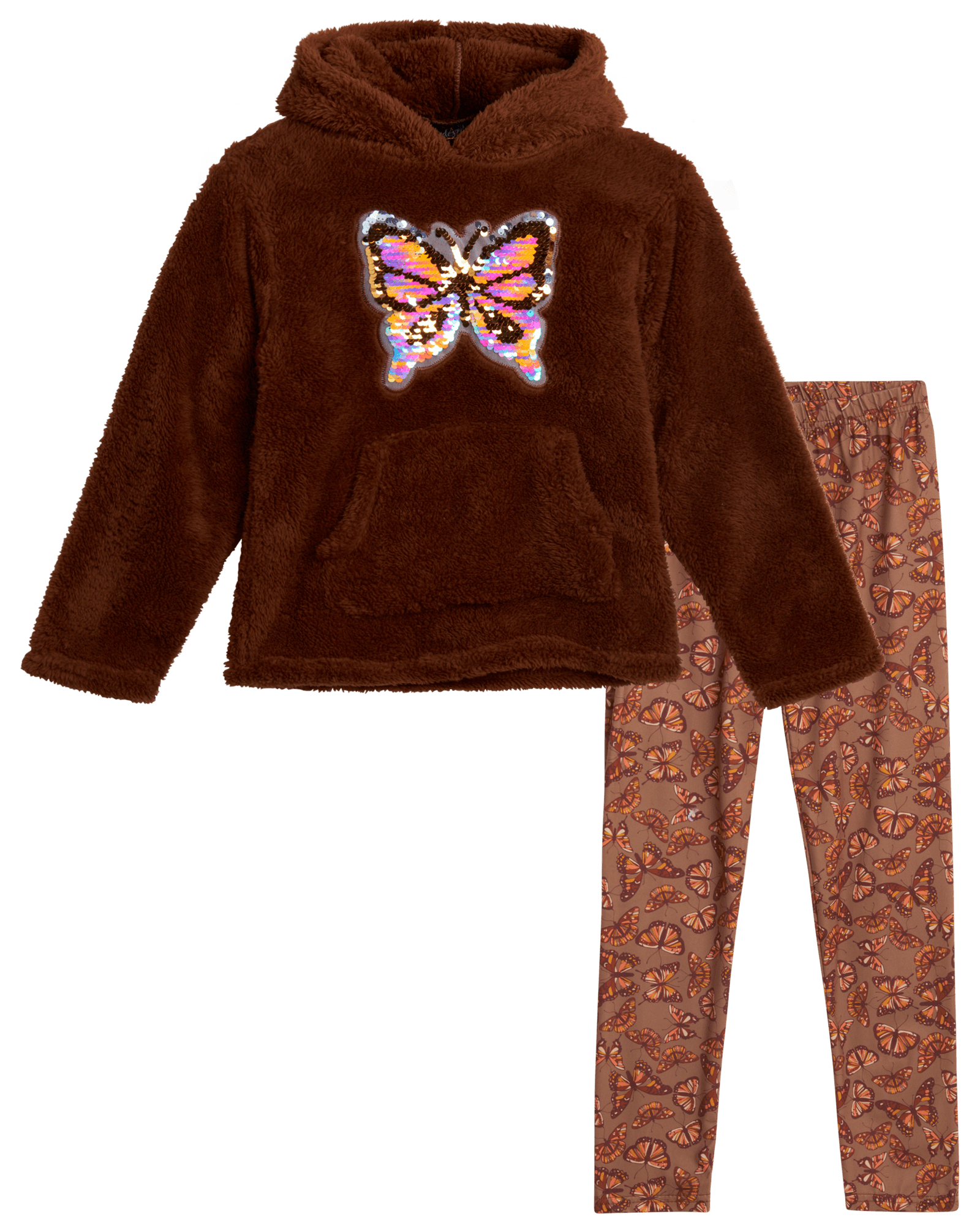 My Destiny Girls Leggings Activewear Outfit Sets - Furry Fleece Hoodie ...