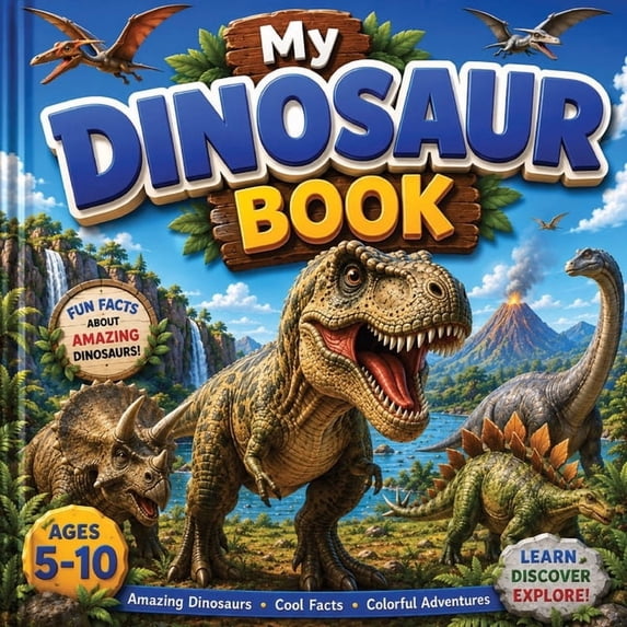 My Dinosaur Book: An Educational Dinosaur Guide Filled with Fun Facts ...