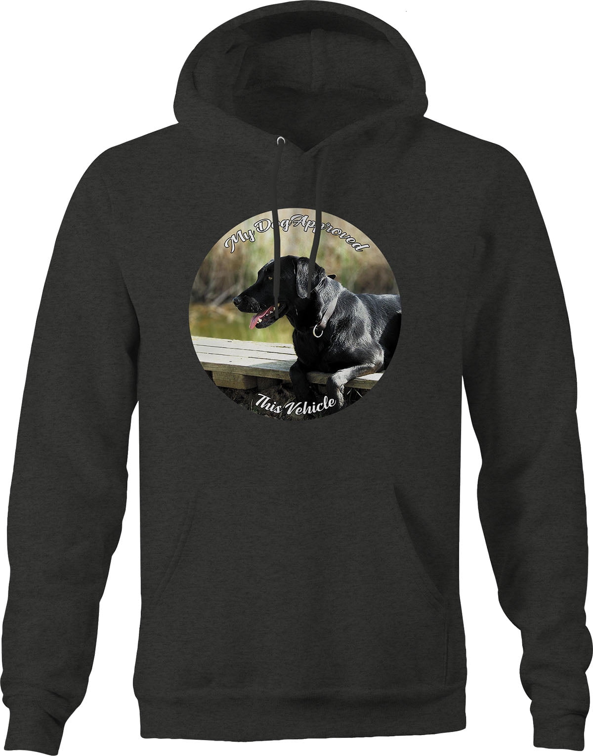 My Dog Approved Black Lab Graphic Hoodies Xlarge Dark Gray - Walmart.com