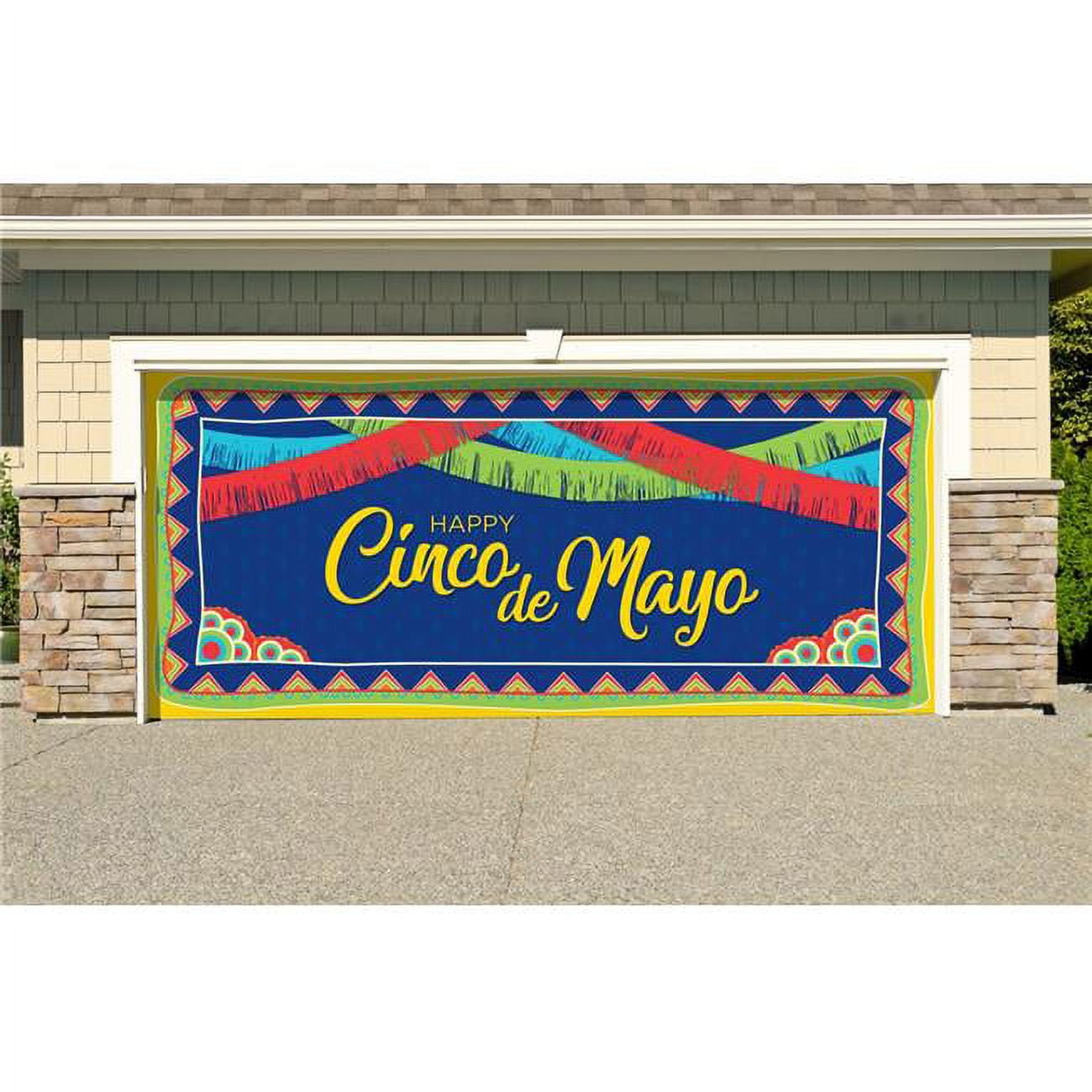 My Door Decor 285905CINC-001 7 x 16 ft. Happy Cinco De Mayo Pattern ...