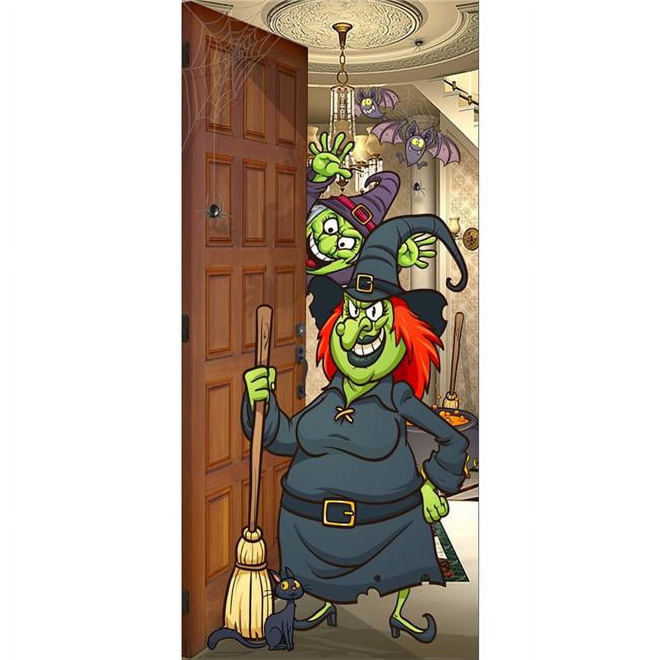 My Door Decor 285906HALL-001 36 x 80 in. Wicked Witch Halloween Front ...