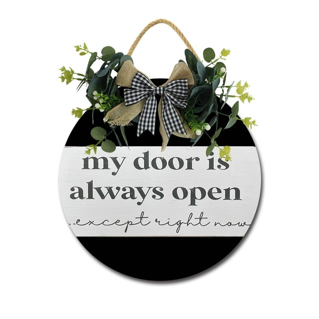 My Door Is Always Open Sign Farmhouse Wood Sign Front Porch Decor ...