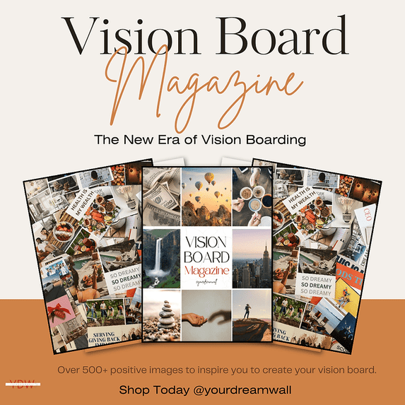 My Dream Life Collection Vision Board DIY Kit, All-in-One Goal and ...