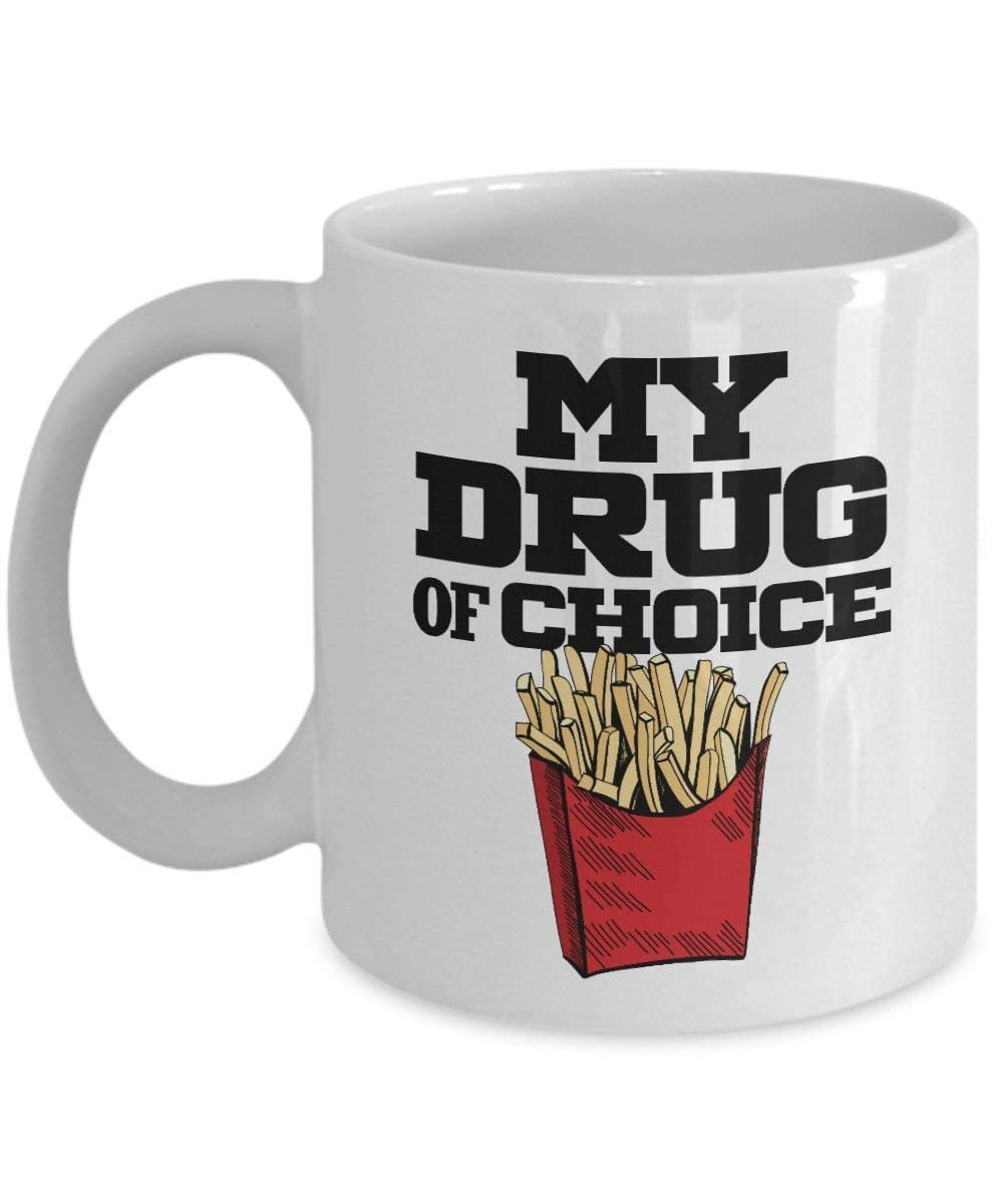 My Drug Of Choice French Fries Coffee & Tea Gift Mug or Cup, Potato ...