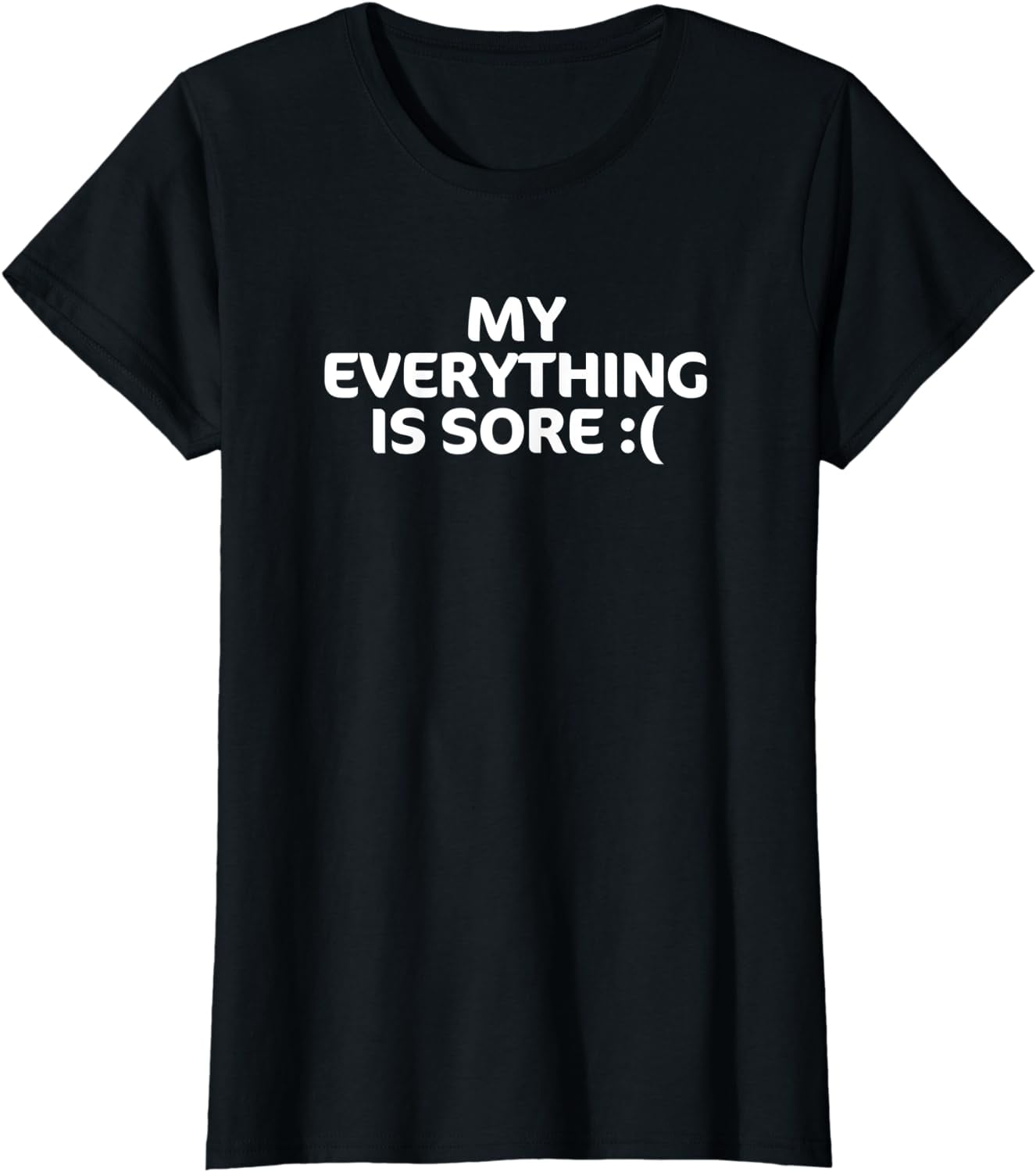 my-everything-is-sore-funny-workout-or-running-t-shirt-walmart