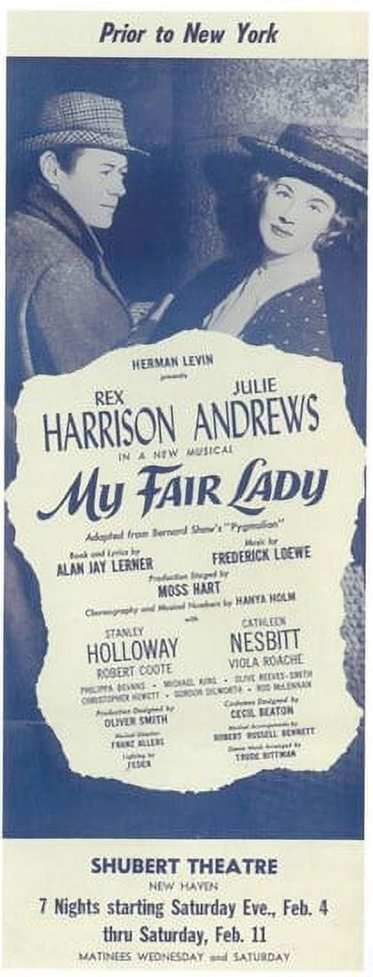 My Fair Lady Poster Broadway
