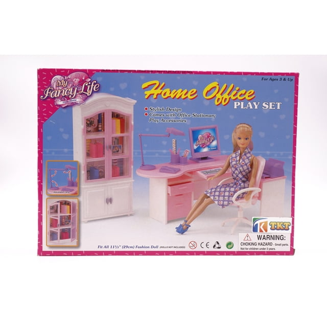 My Fancy Life (Gloria) Home Office Play Set for 11.5" dolls, Dollhouse ...