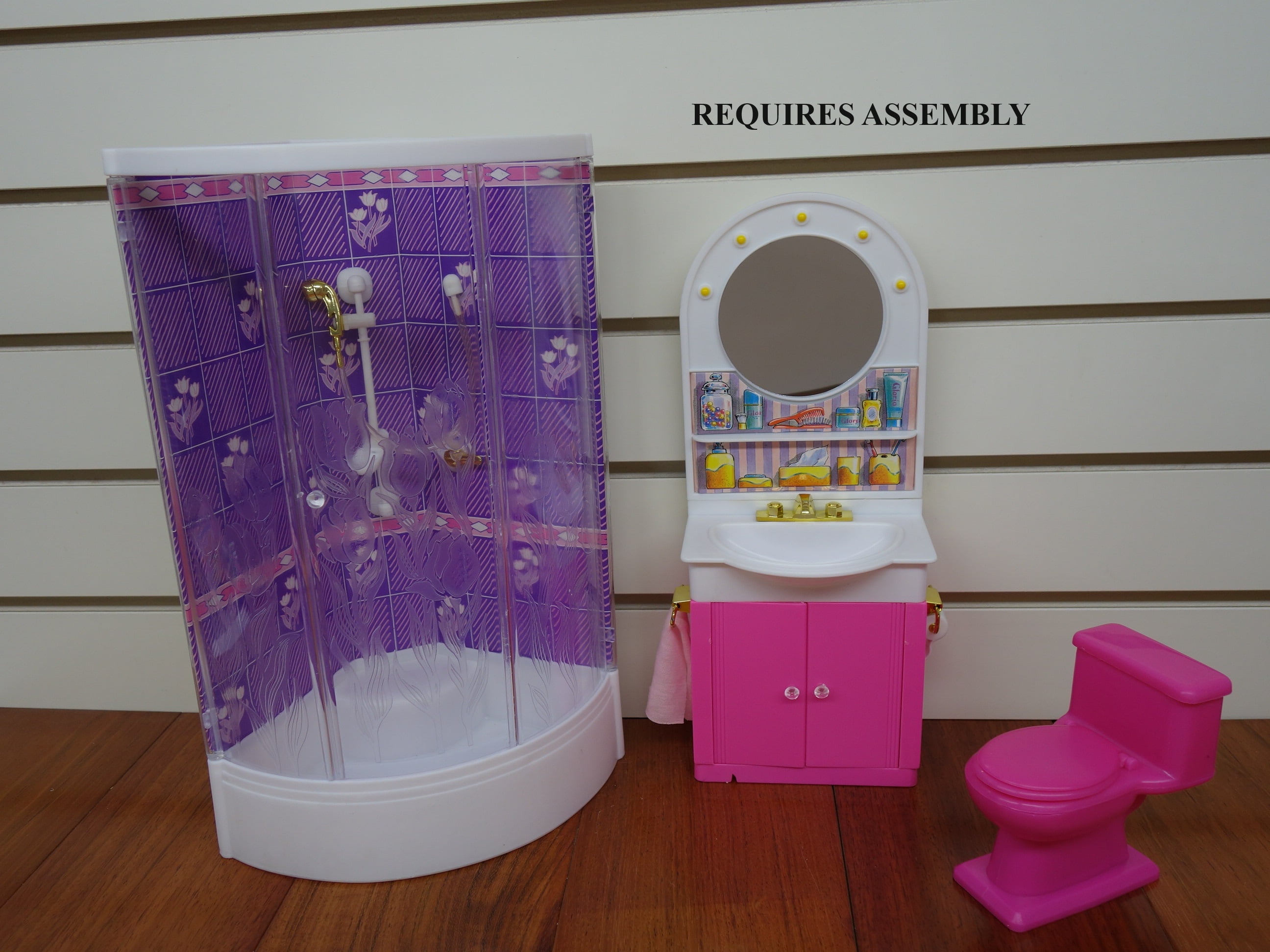 "My Fancy Life Barbie Bathroom Dollhouse Furniture Play Set for 10-12 ...