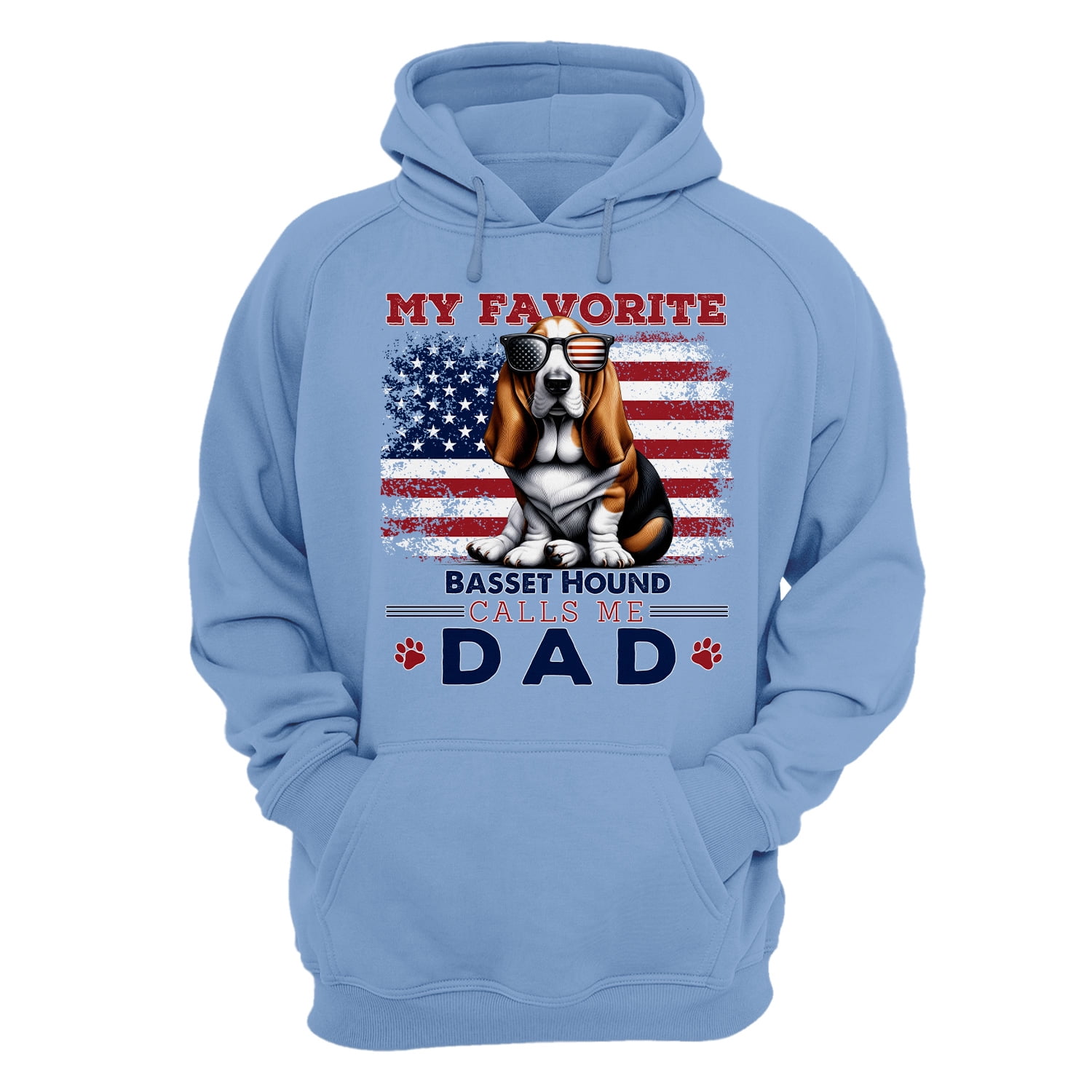 My Favorite Basset Hound Calls Me Dad. Happy Father's Day Hoodie Unisex ...