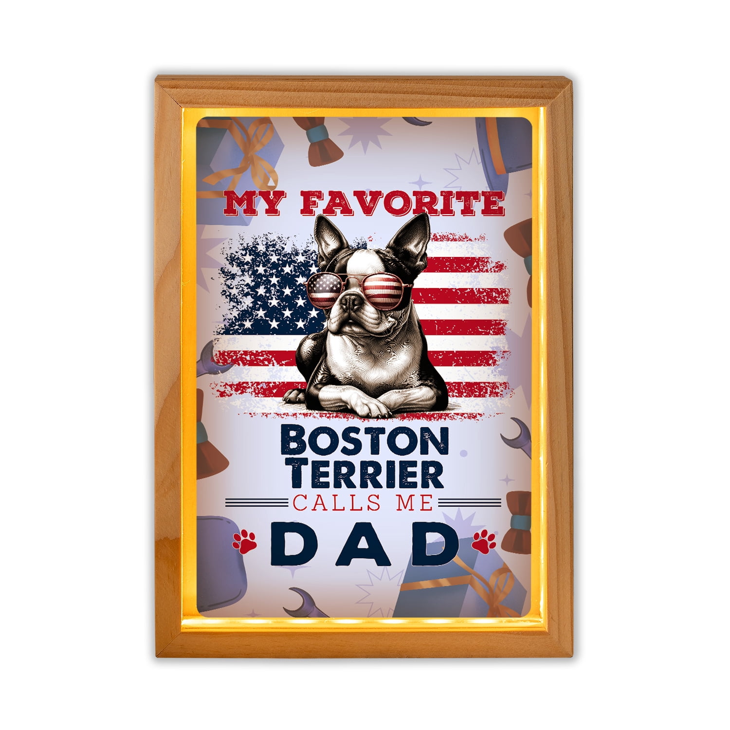 My Favorite Boston Terrier Calls Me Dad. Happy Father's Day Acrylic ...
