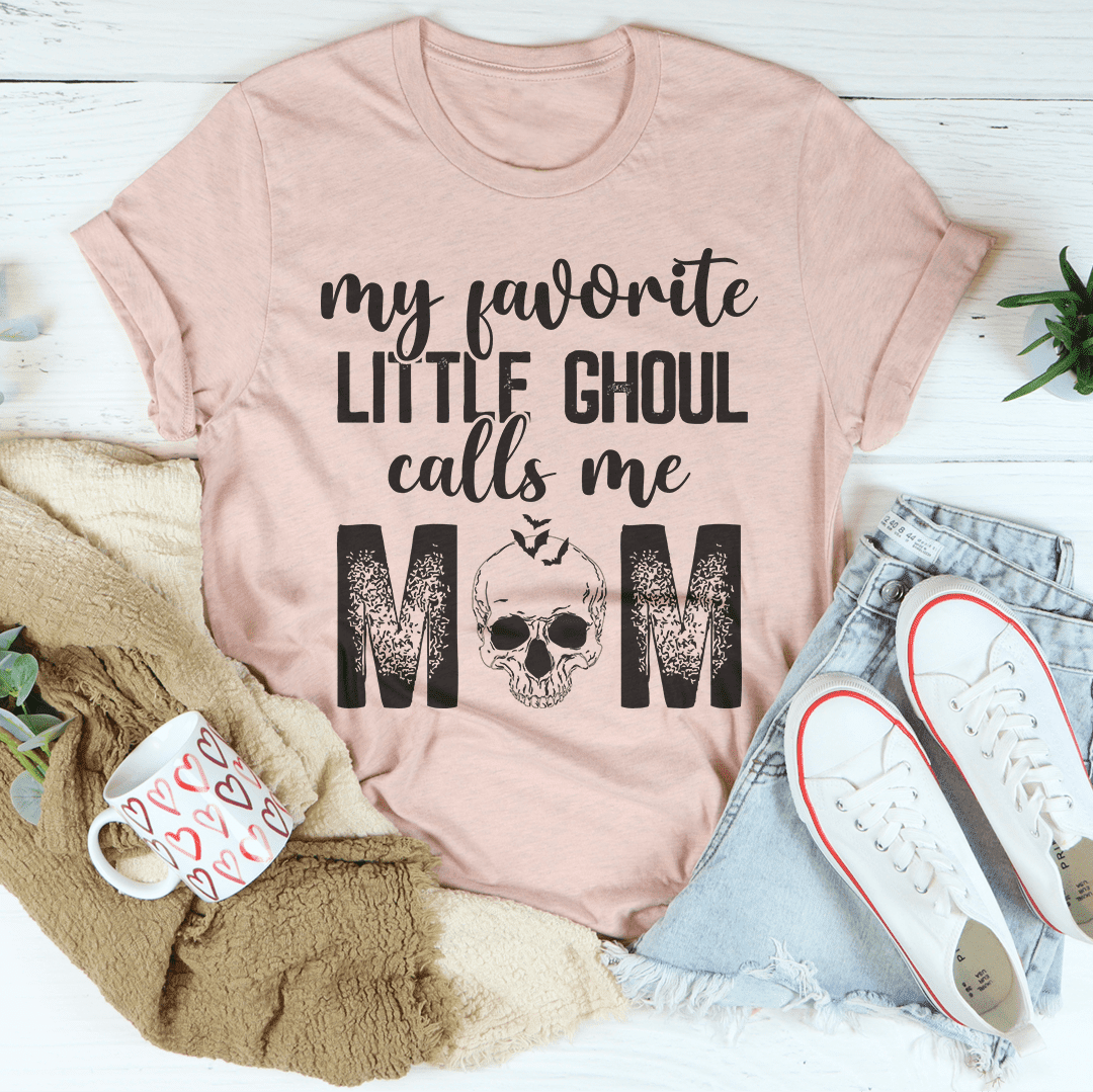 My Favorite Ghoul Call Me Mom Tee Peachy Sunday T-Shirt - Walmart.com