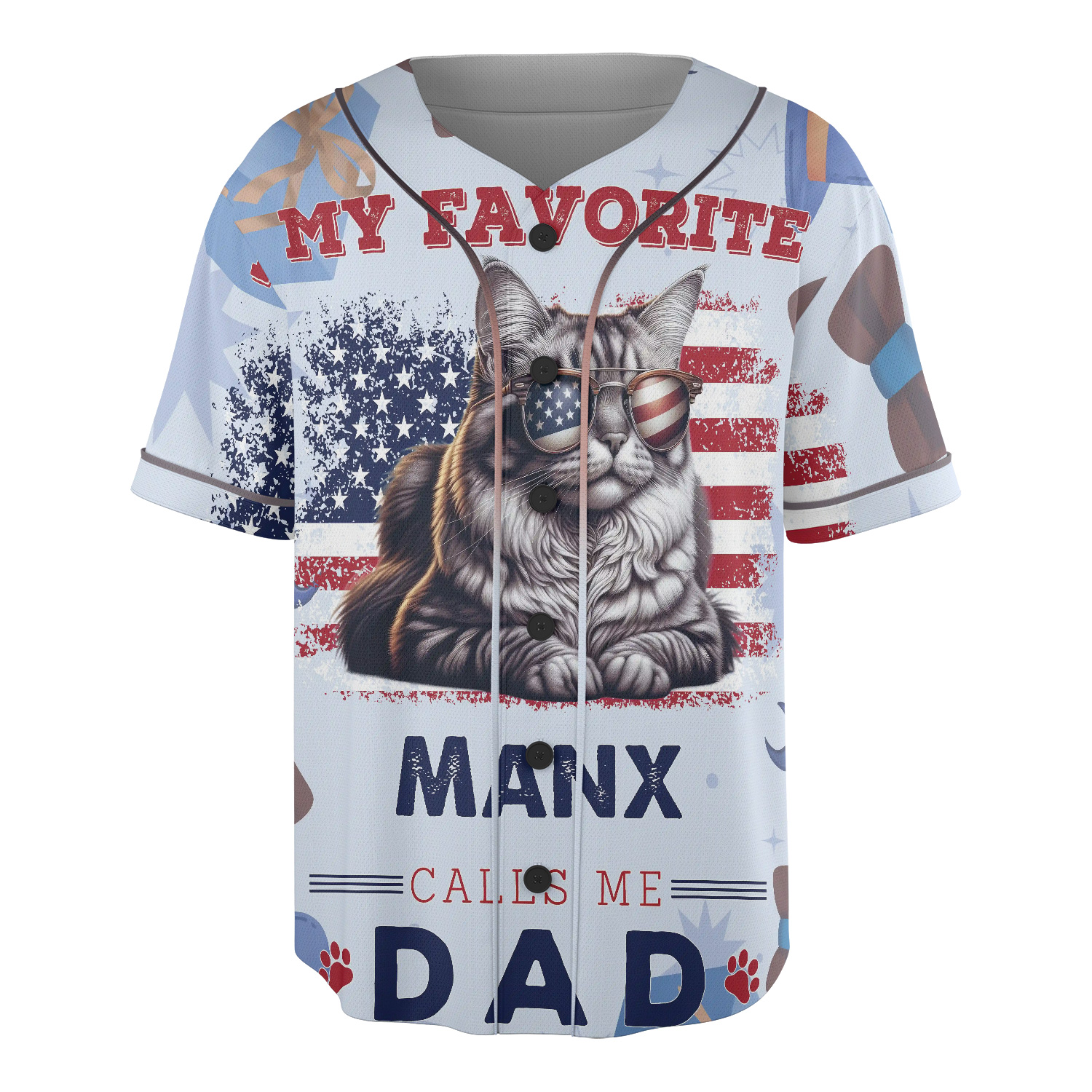 My Favorite Manx Calls Me Dad. Happy Father's Day All Over Print 3D ...