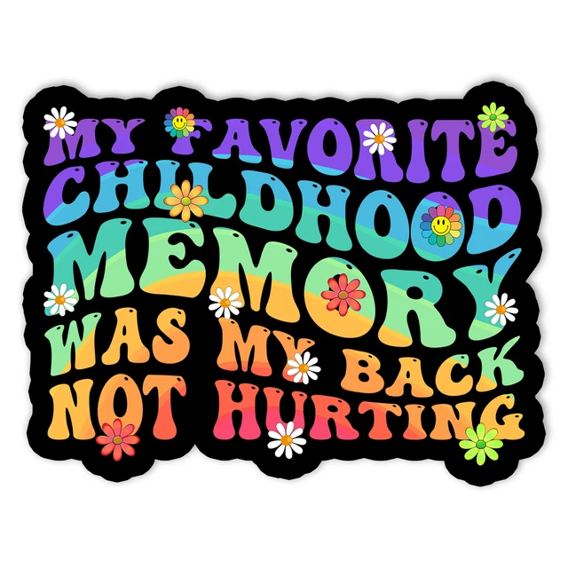 My Favorite Memory Is My Back Not Hurting Old Man Sticker Phone Decal ...