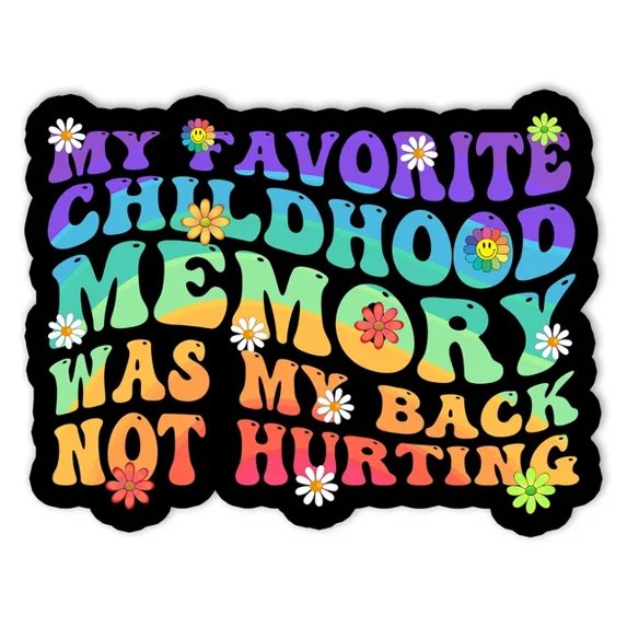 My Favorite Memory Is My Back Not Hurting Old Man Sticker Phone Decal ...