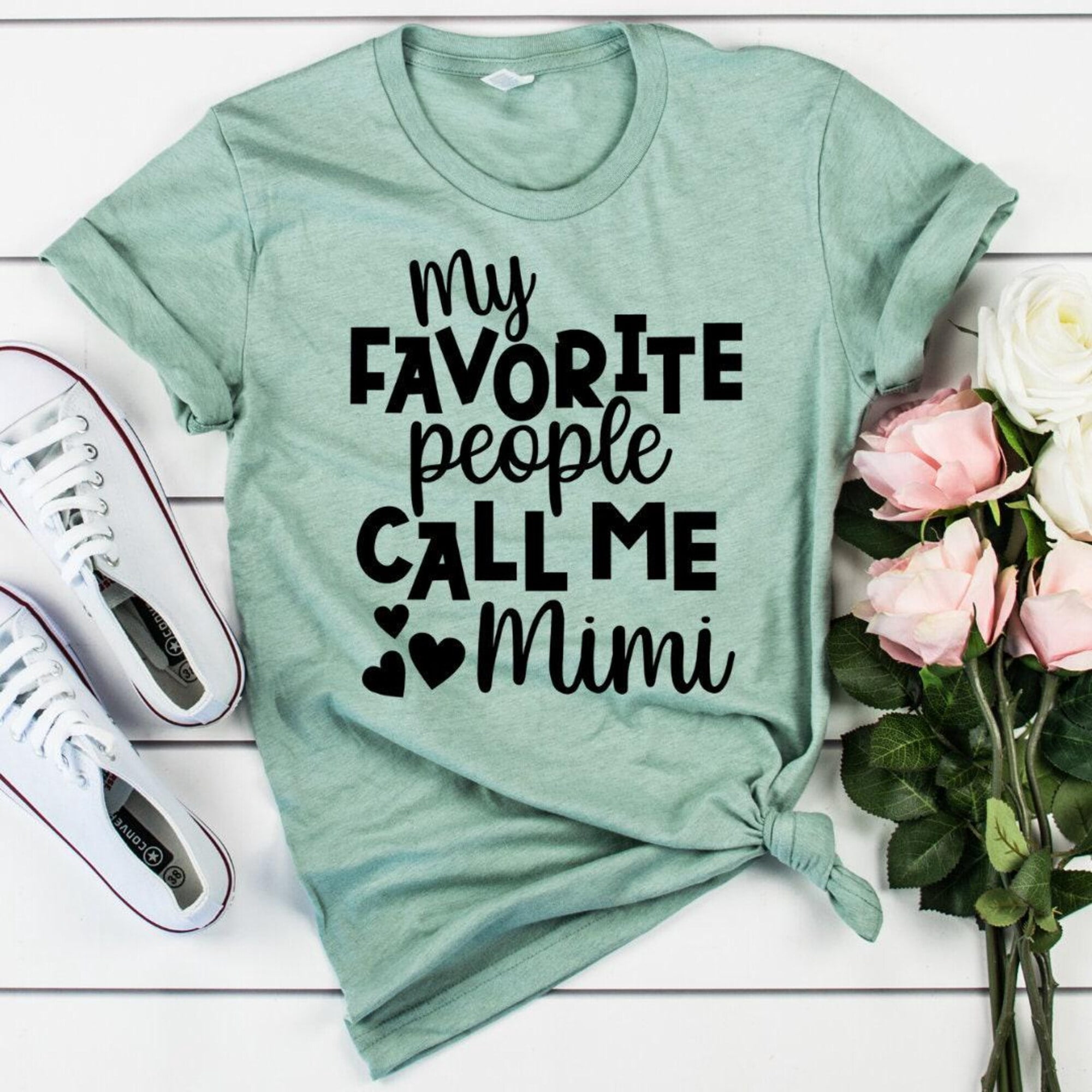 My Favorite People Call Me Mimi Shirt Blessed Mimi Gift - Walmart.com