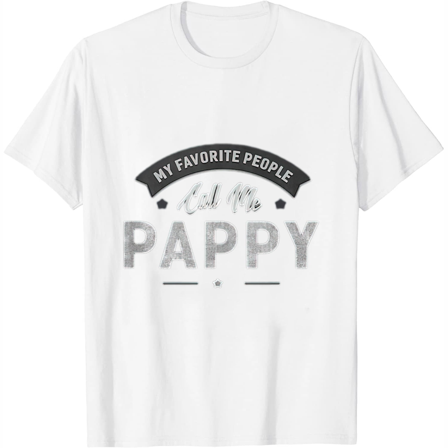 My Favorite People Call Me Pappy Men Grandpa T Shirt White X-Large ...