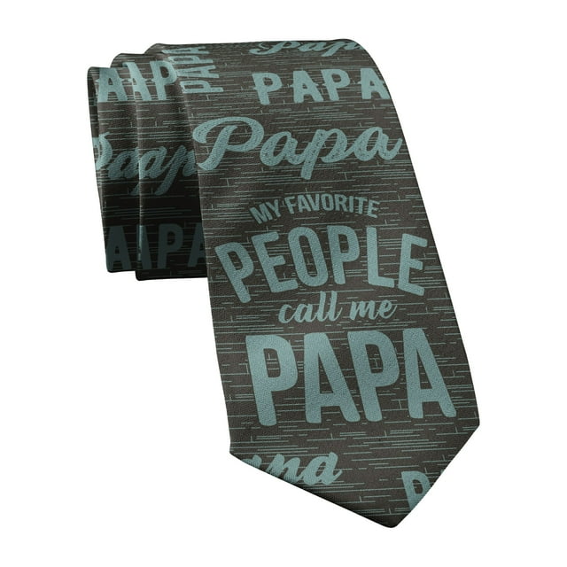 My Favorite People Call me Papa Necktie Funny Ties Mens Novelty ...
