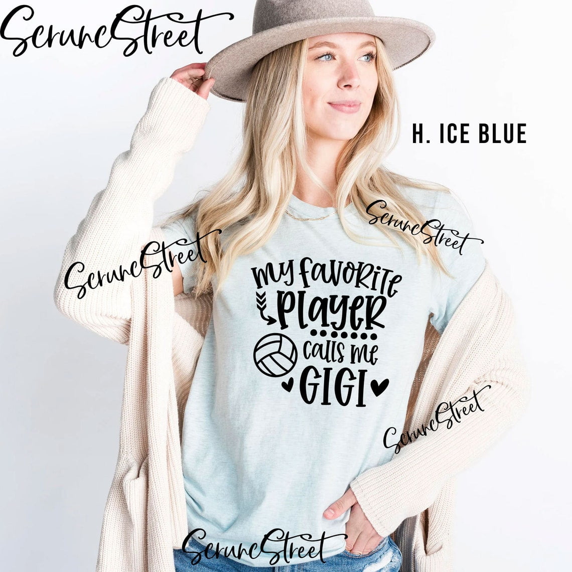 My Favorite Player Calls Me Gigi Shirt, Volleyball Gigi Shirt ...