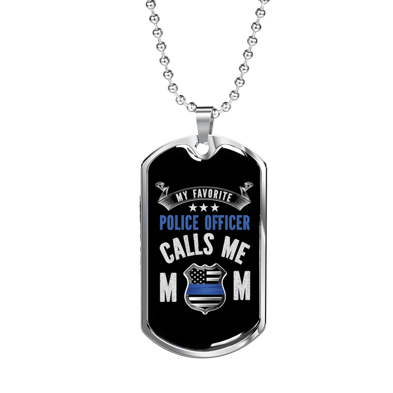 Police mom necklace store