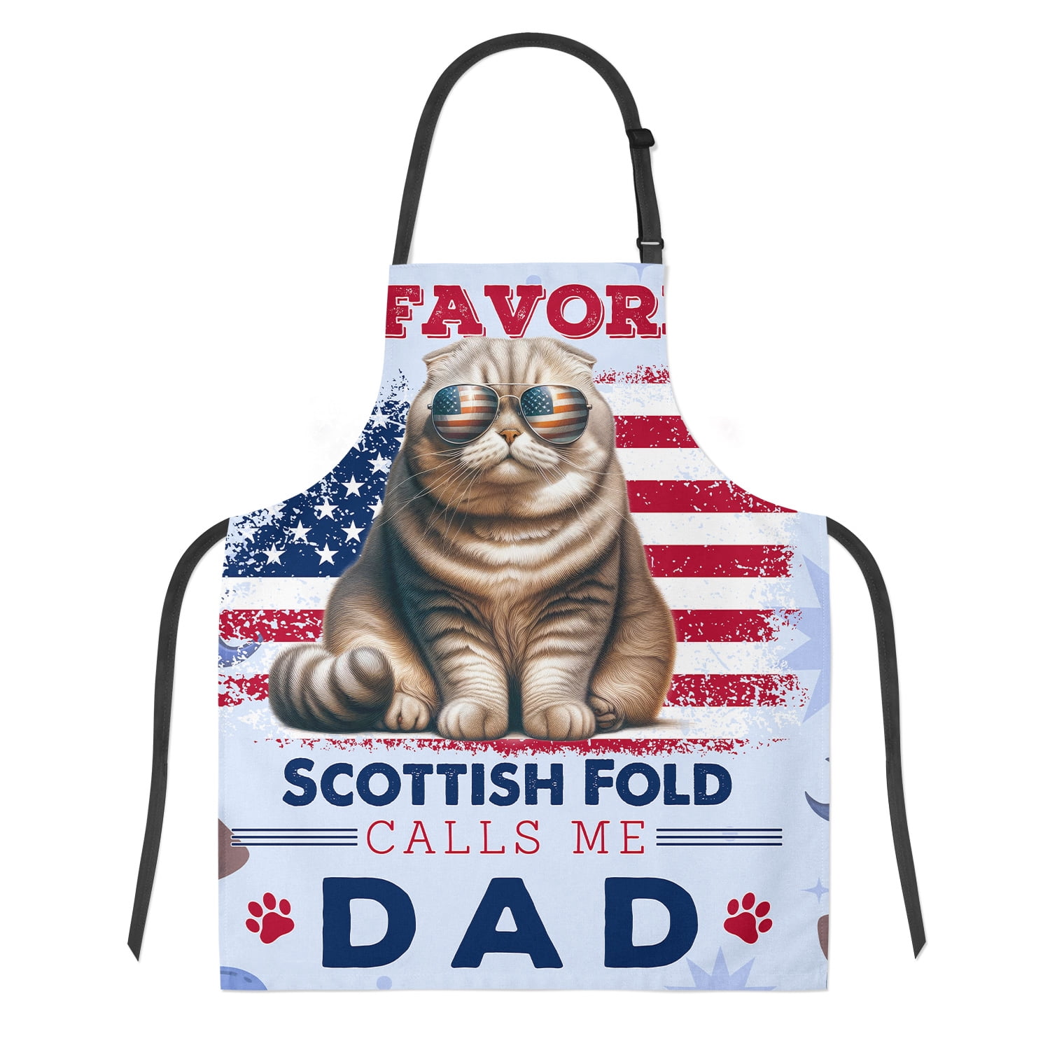 My Favorite Scottish Fold Calls Me Dad. Happy Father's Day Apron Cat ...