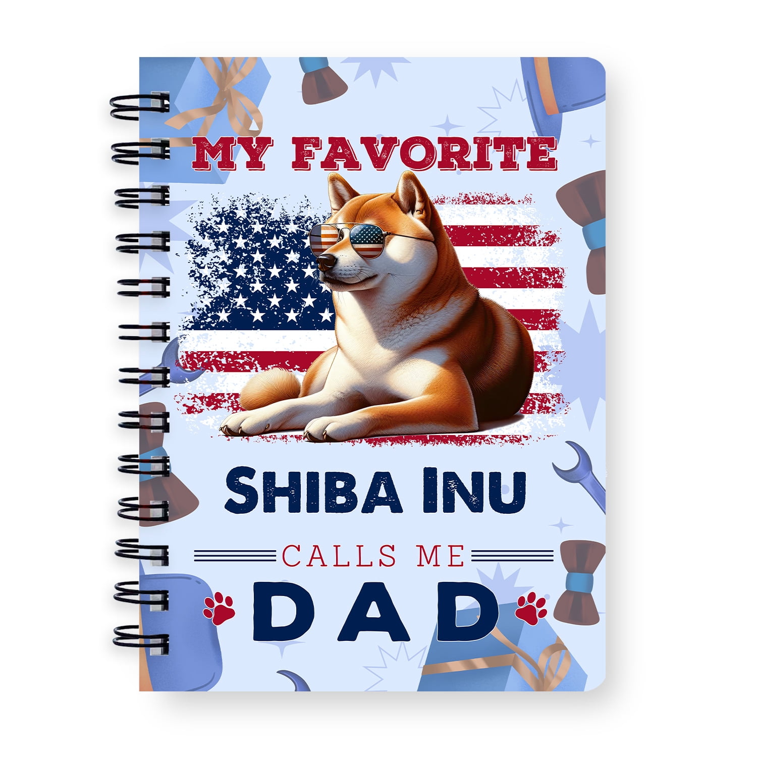 My Favorite Shiba Inu Calls Me Dad. Happy Father's Day Spiral Bound ...