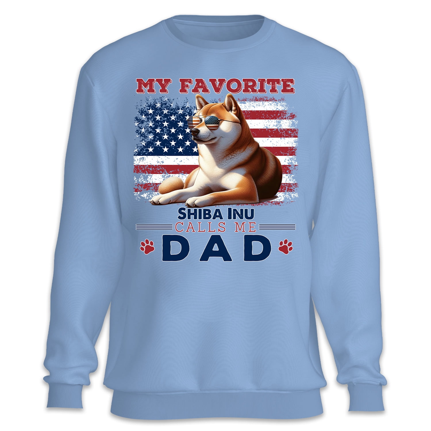 My Favorite Shiba Inu Calls Me Dad. Happy Father's Day Sweatshirt ...