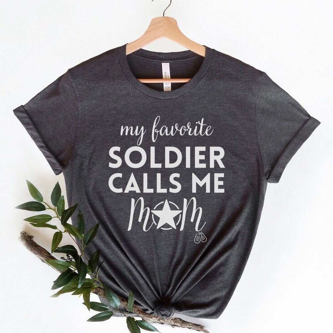 My Favorite Soldier Calls me Mom, Proud Army Mom Shirt, Soldier Mom ...