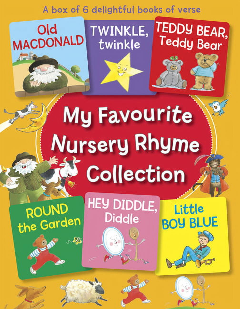 My Favourite Nursery Rhyme Collection : A Box Of Six Delightful Books ...