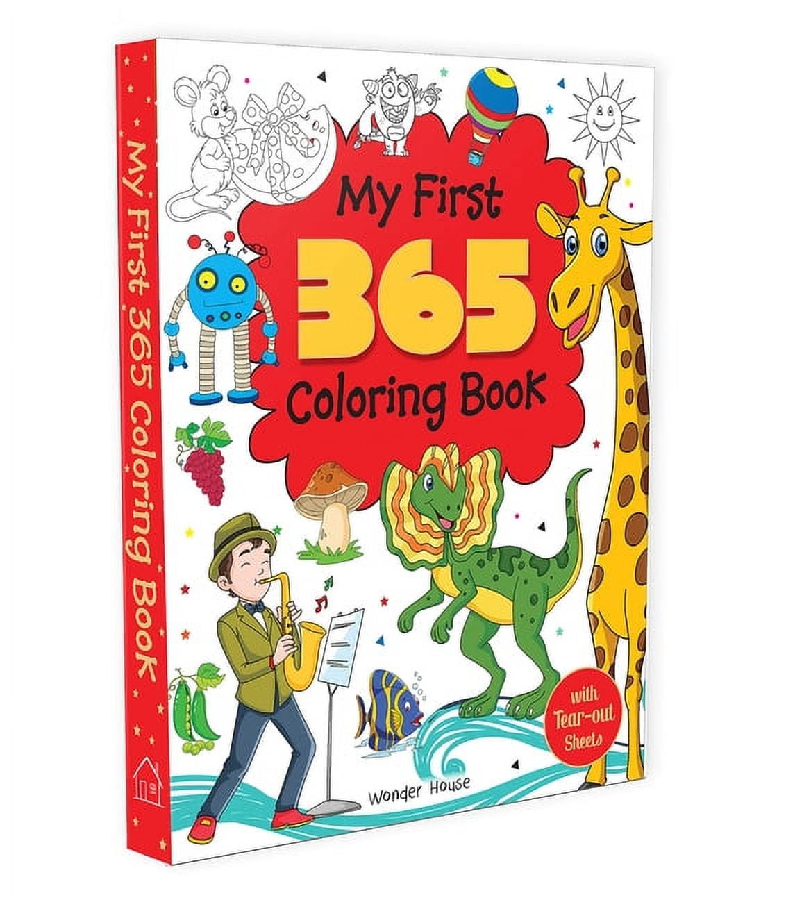 My First 365 Coloring Book: Jumbo Coloring Book for Kids (with Tear Out ...