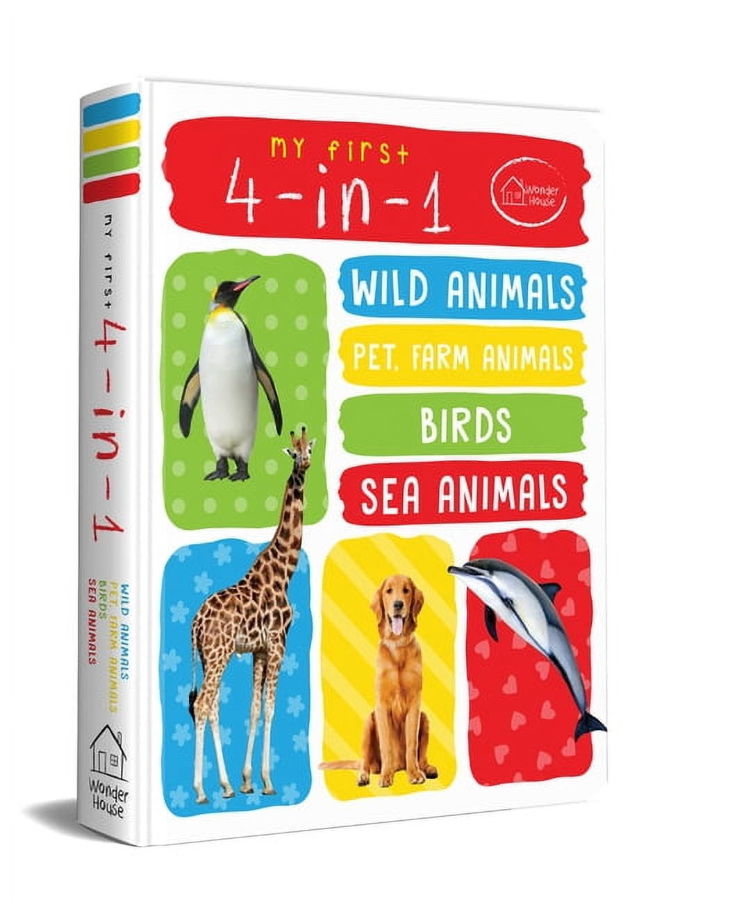 My First 4-in-1 One Wild Animals, Pet and Farm Animals, Birds, Sea ...
