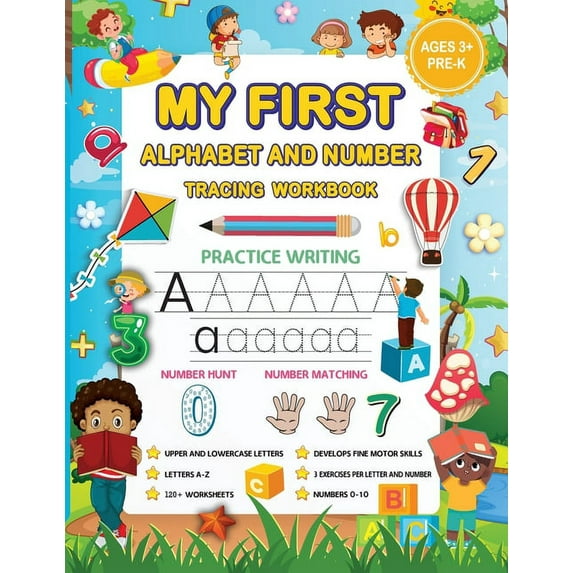My First Alphabet and Number Tracing Workbook: A Beginner's Workbook to ...