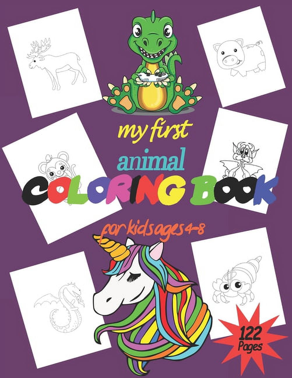 My First Animal Coloring Book: This My first Animal coloring book ...