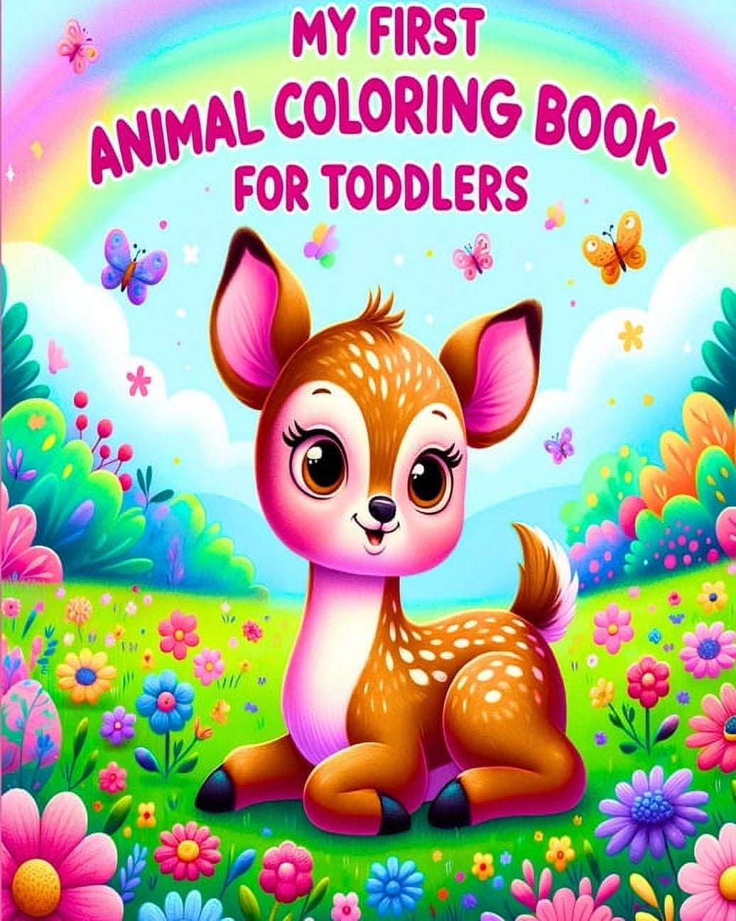 My First Animal Coloring Book for Toddlers: Big and Cute Baby Animals ...
