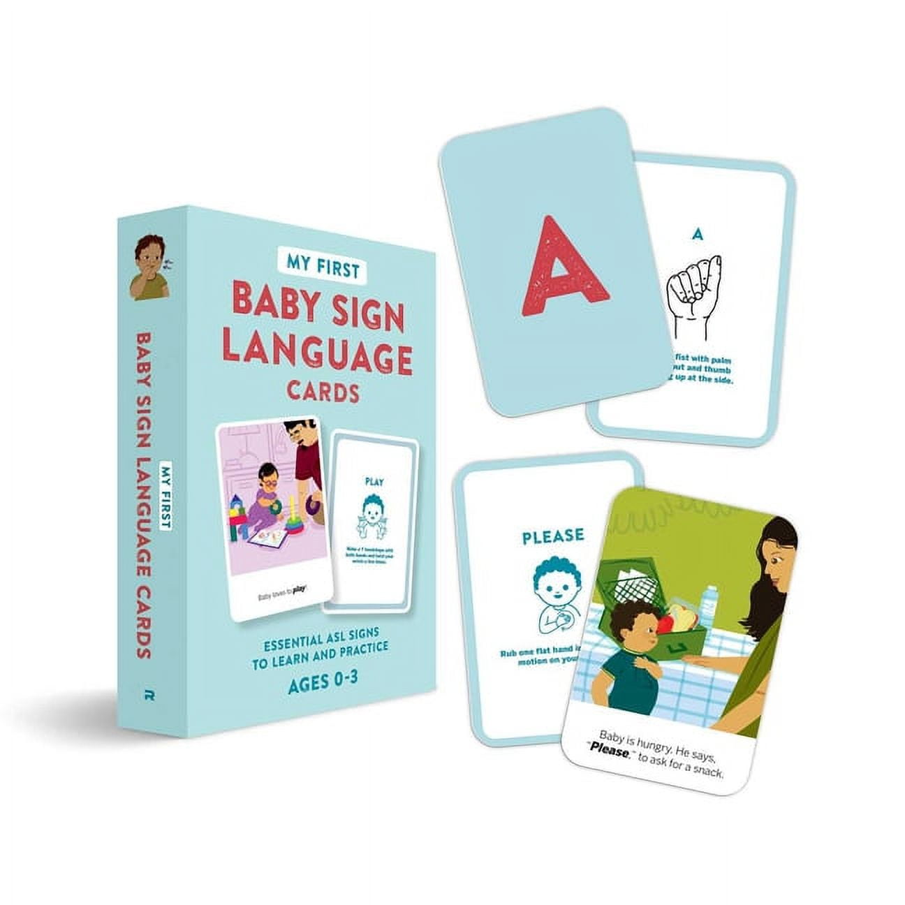 My First Baby Sign Language Flash Cards : Essential ASL Signs to Learn ...